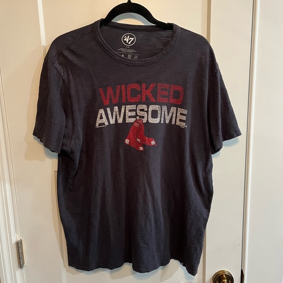 47 | Shirts | 47 Brand Wicked Awesome Red Sox Tshirt | Poshmark